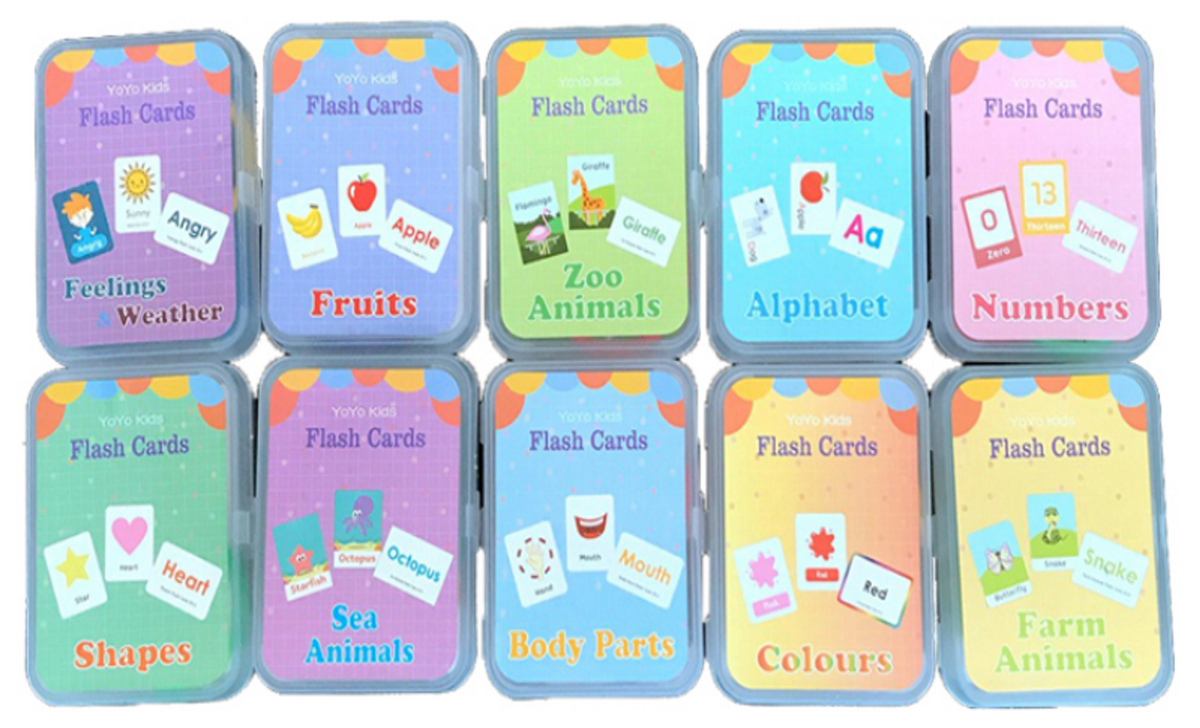 YOYO KIDS Educational Flash Cards - 10 Pack Super Set | Shop Today. Get ...