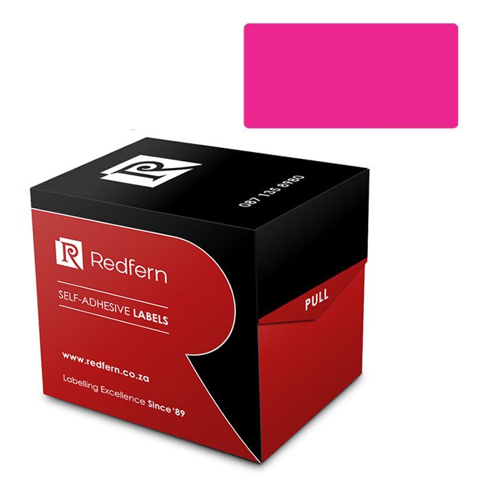 Redfern 32mm x 50mm Color Code Labels - Fluorescent Pink 5's | Shop ...