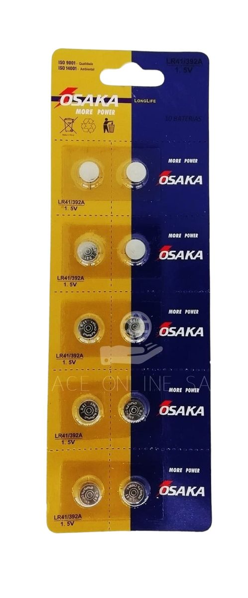 2 x Osaka Battery LR41/392A 1.5AV -10 pack | Shop Today. Get it ...