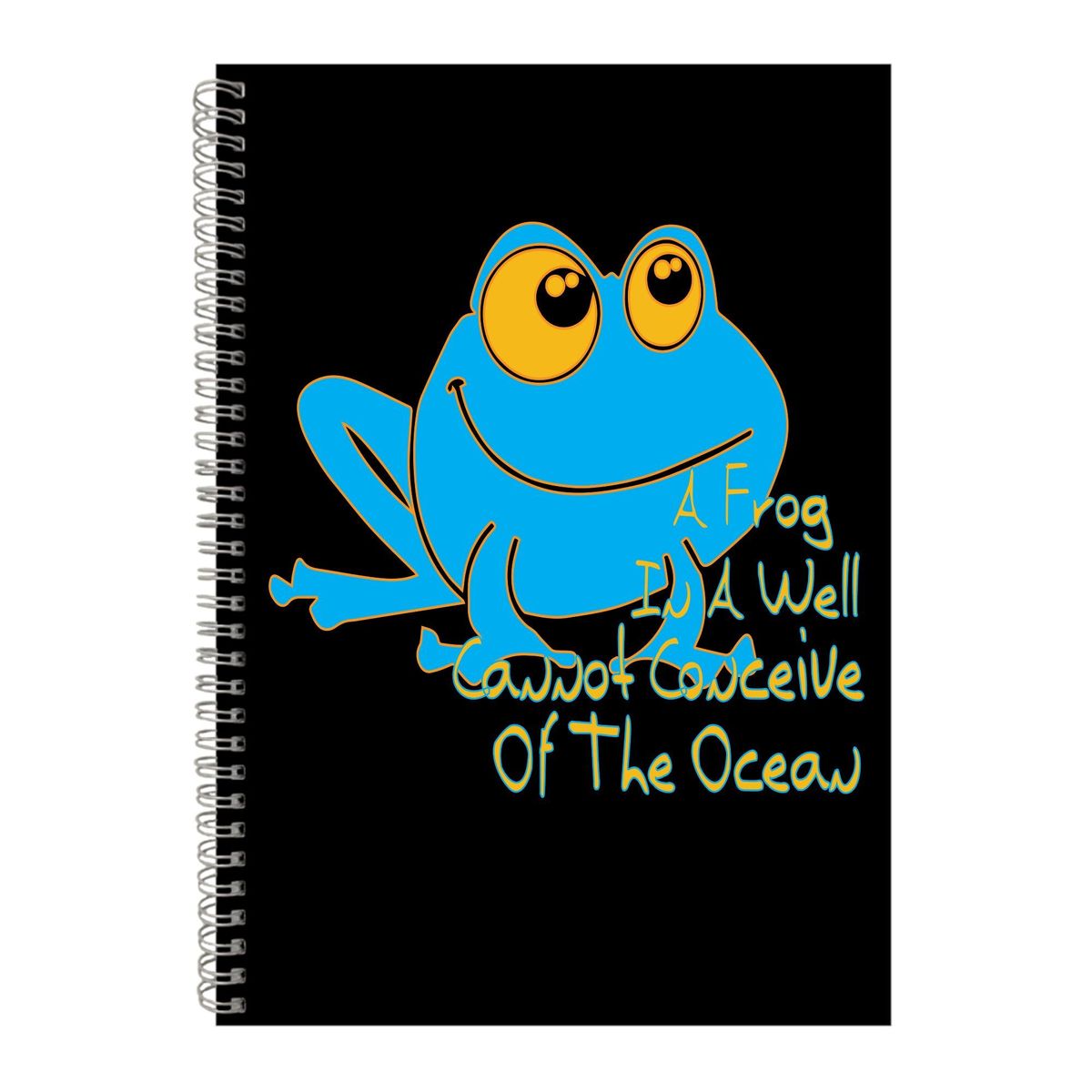 Well A4 Notebook Spiral and Lined Frog Lovers Graphic Toad Notepad Gift ...