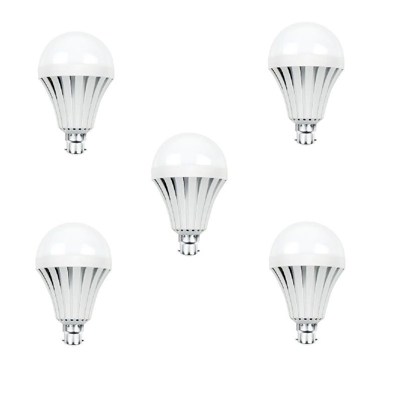 Loadshedding Rechargeable 9W LED Light Bulb - Cool White - 5 Pack ...