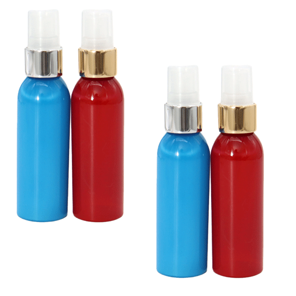 4 Pack - Red and Blue Spray Bottles 80ml with Pump Spray Cap | Shop ...
