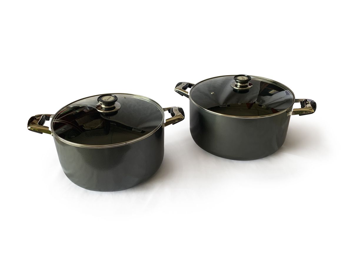 Grey Klassic Non-Stick 32cm & 34cm Casserole Pots Set | Shop Today. Get ...
