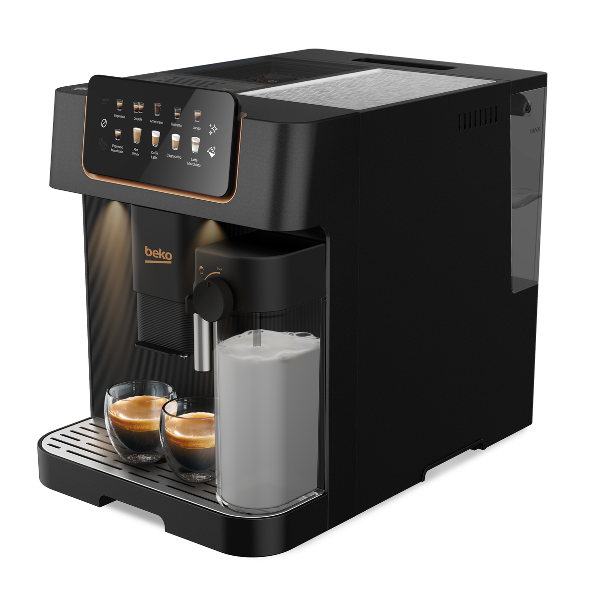 BEKO CEG7404C Café Experto Fully Automatic Coffee machine with milk cup ...