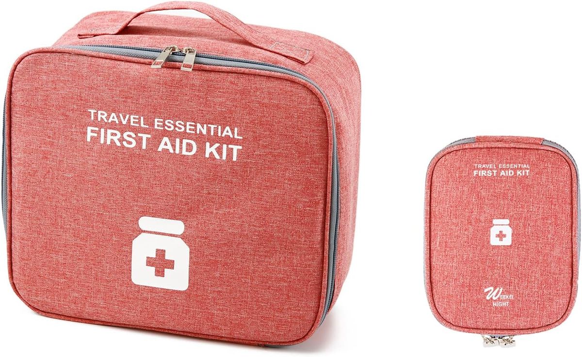 Portable First Aid Bag - Empty Travel Medicine Bag - Medical Supplies ...