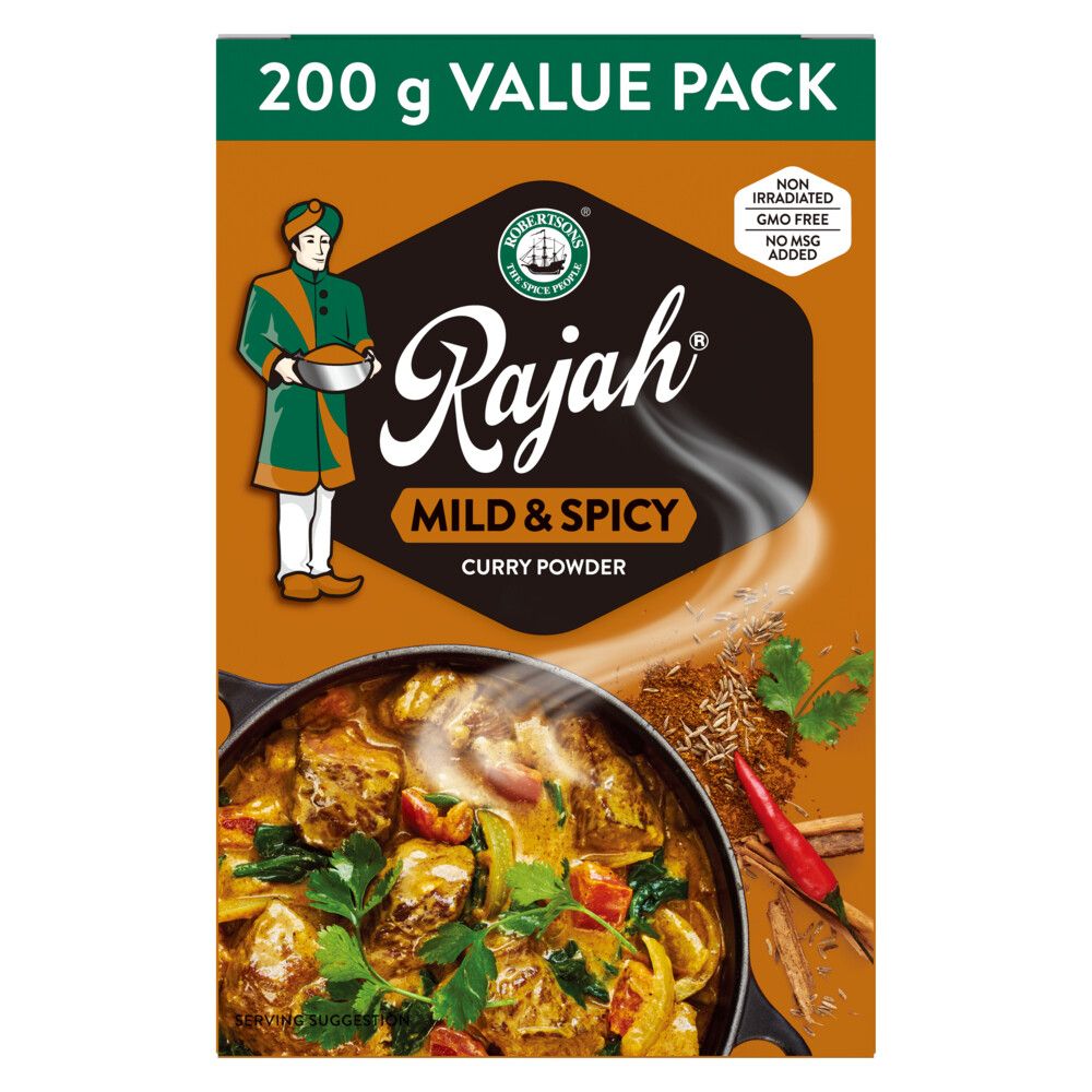ROBERTSONS Rajah Mild and Spicy Curry Powder 200g | Shop Today. Get it ...