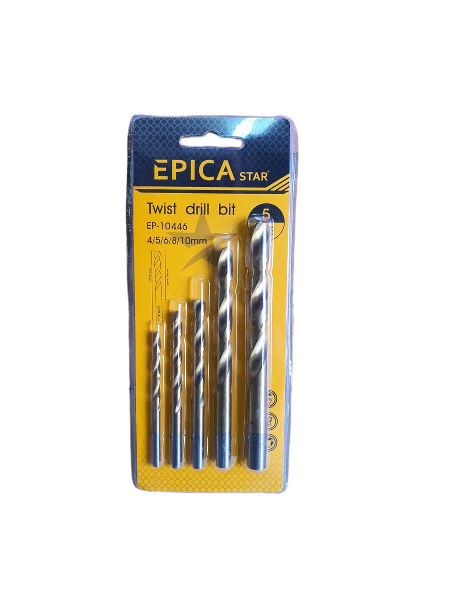 Epica Star 5 Piece Steel Drill Bit Set | Shop Today. Get it Tomorrow ...