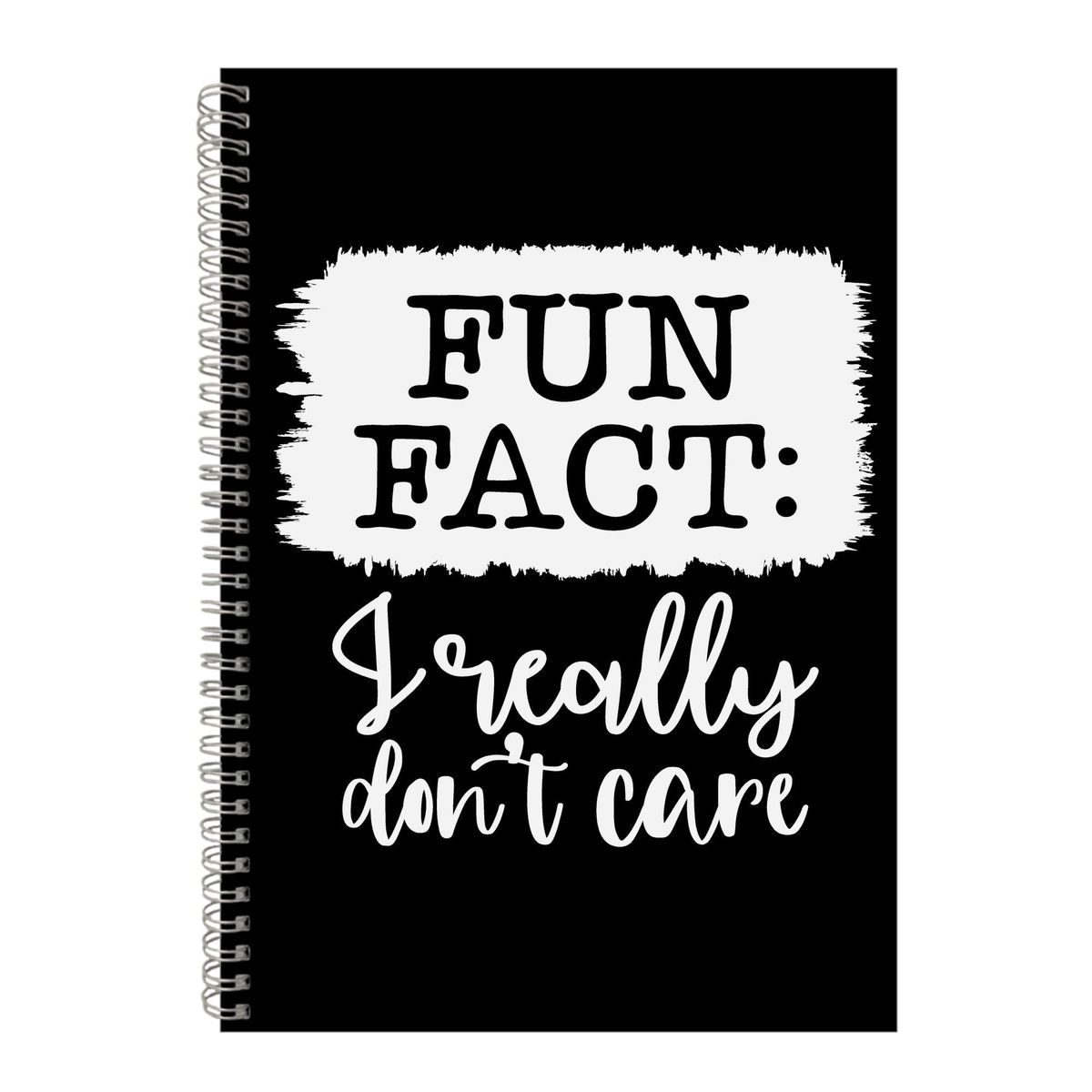 Fun fact A4 Notebook Spiral and Lined Funny Quotes Graphic Notepad Gift ...