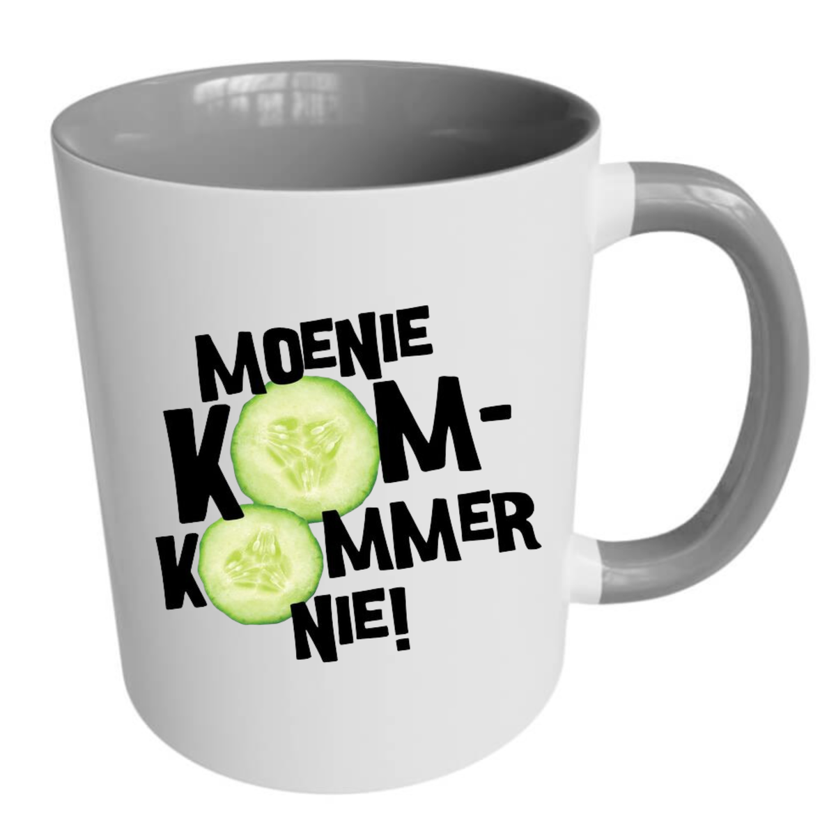 Kom-kommer - Printed Grey 2 tone Mug | Shop Today. Get it Tomorrow ...