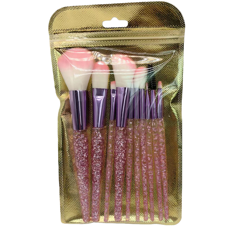 Transparent Crystal Sand-like Texture and Onion-Pink Beauty Tools ...