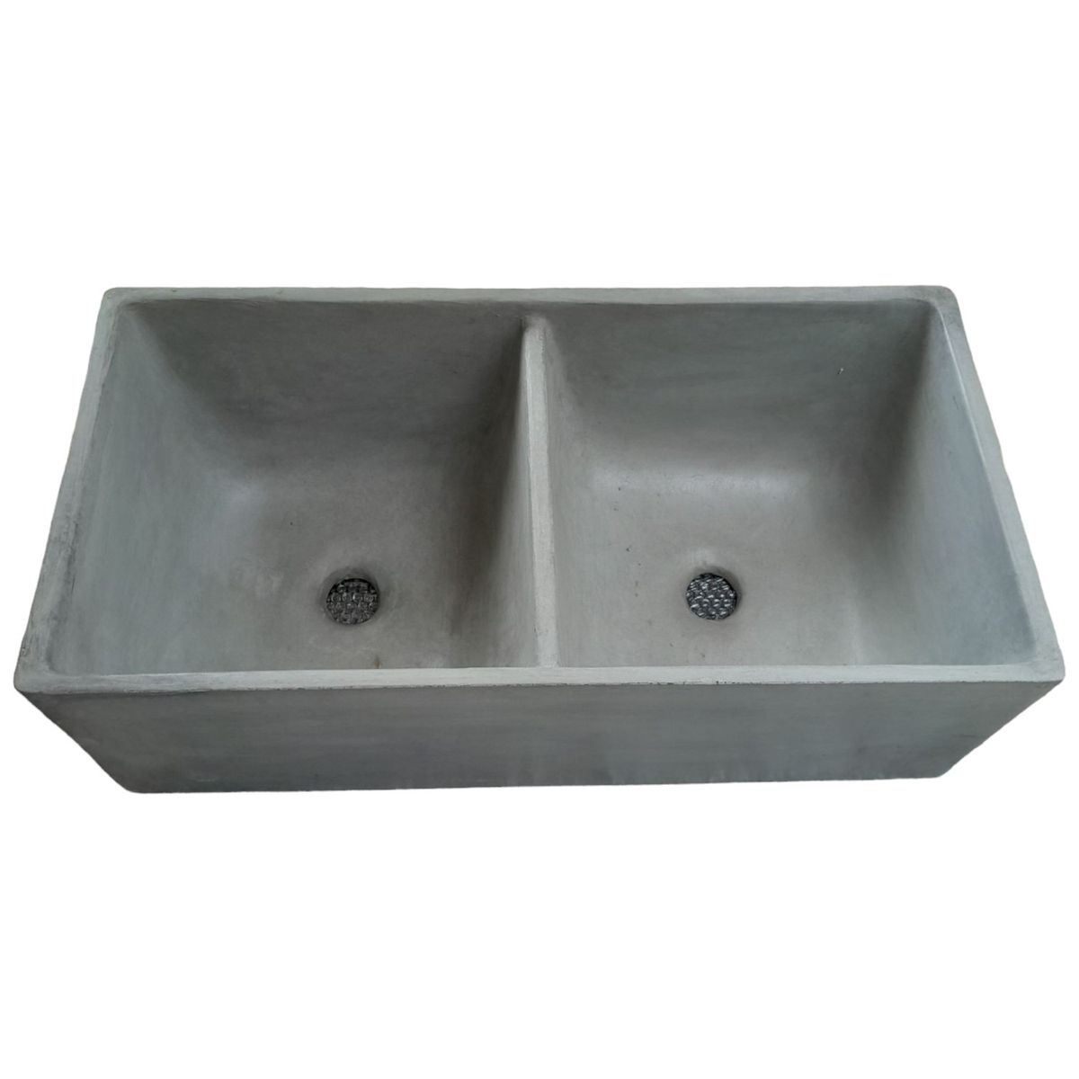 Large Cement Grey double concrete kitchen butler basin 800 x 400x 260mm | Shop Today. Get it ...