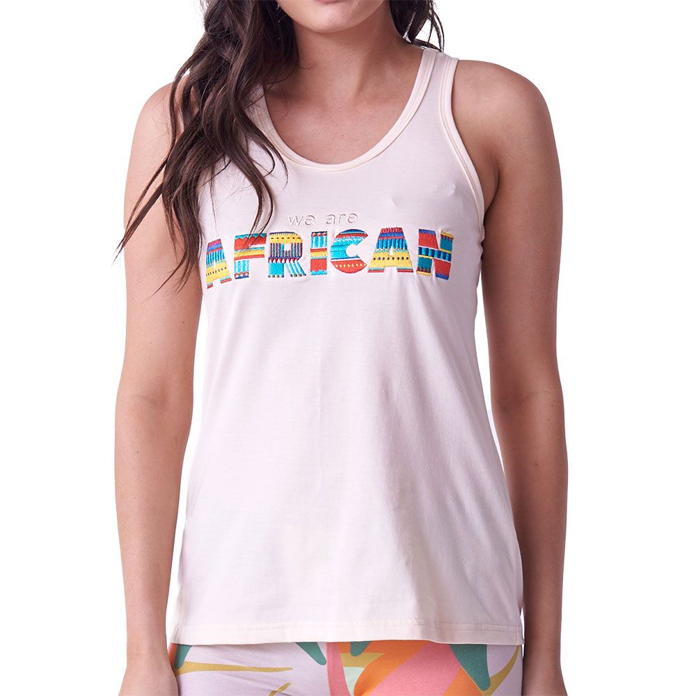 Holmes Bros Ladies Africa Tank Vanilla Cream Shop Today Get It