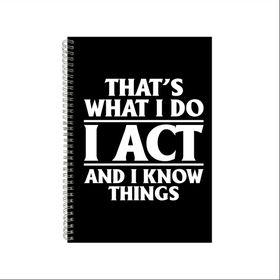Act Notebook Acting Gift Idea -Writing Books A4 Notepad 19 | Shop Today ...