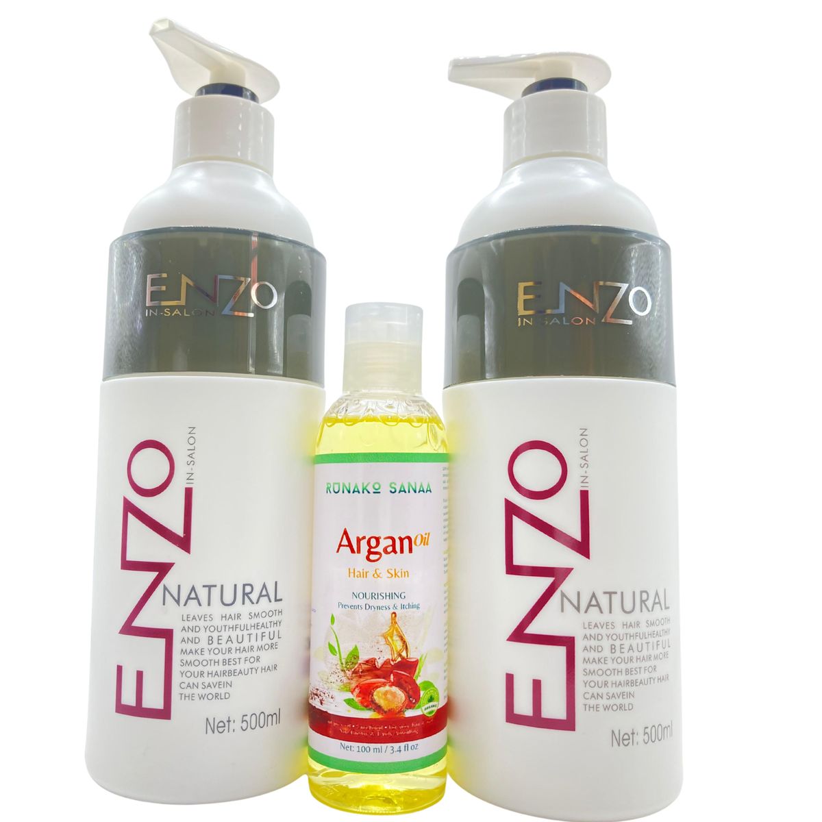 Enzo Shampoo, Conditioner and Runako Sanaa Argan Oil | Shop Today. Get ...
