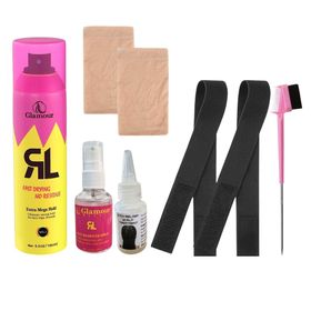 Front Lace Wigs Installation Kit with scalp itch treatment & remover ...