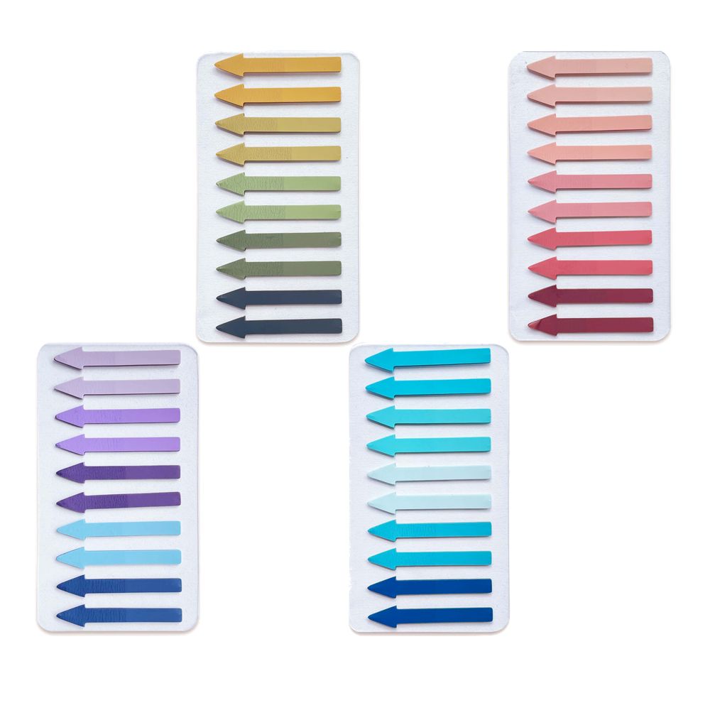Craft Stationery Arrow Colour Index Memo Pad Sticky Notes Set of 4 ...