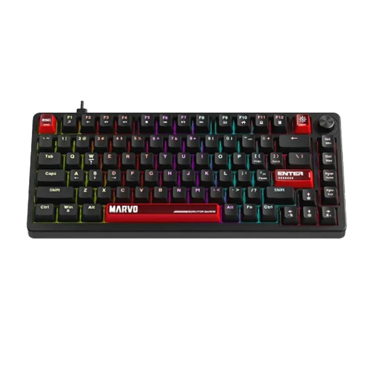 Marvo Arma 82 Compact Mechanical Keyboard 82-Key TKL Layout, RGB ...