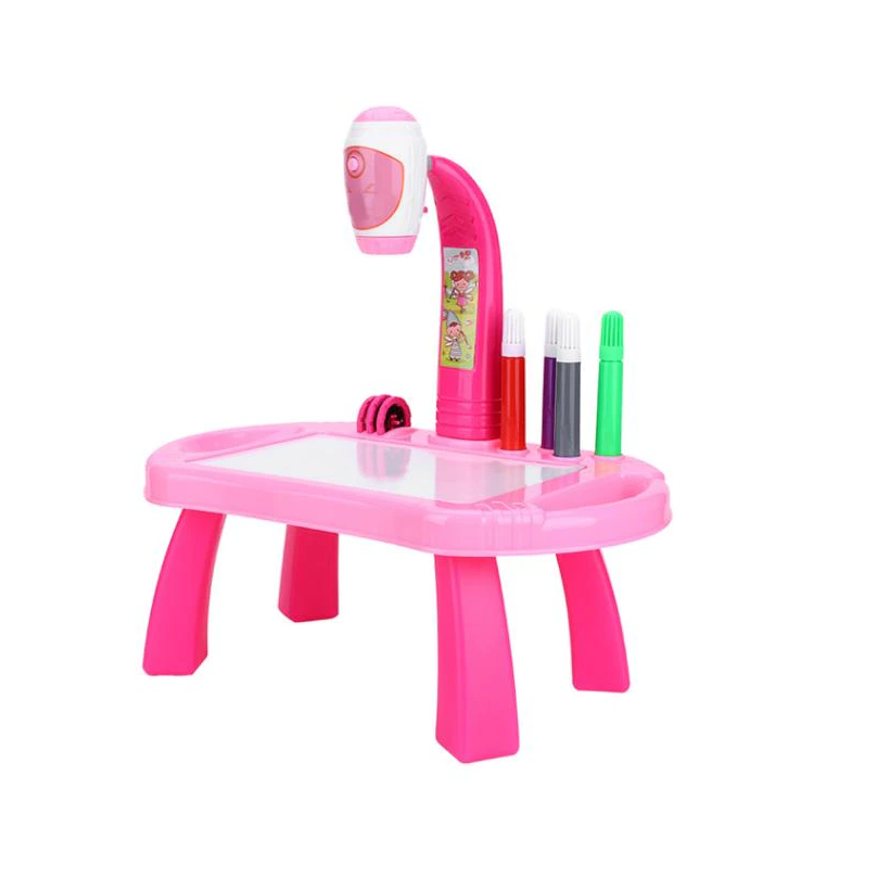 Kid's Educational Drawing Table With Electronic Projector Toy Set ...