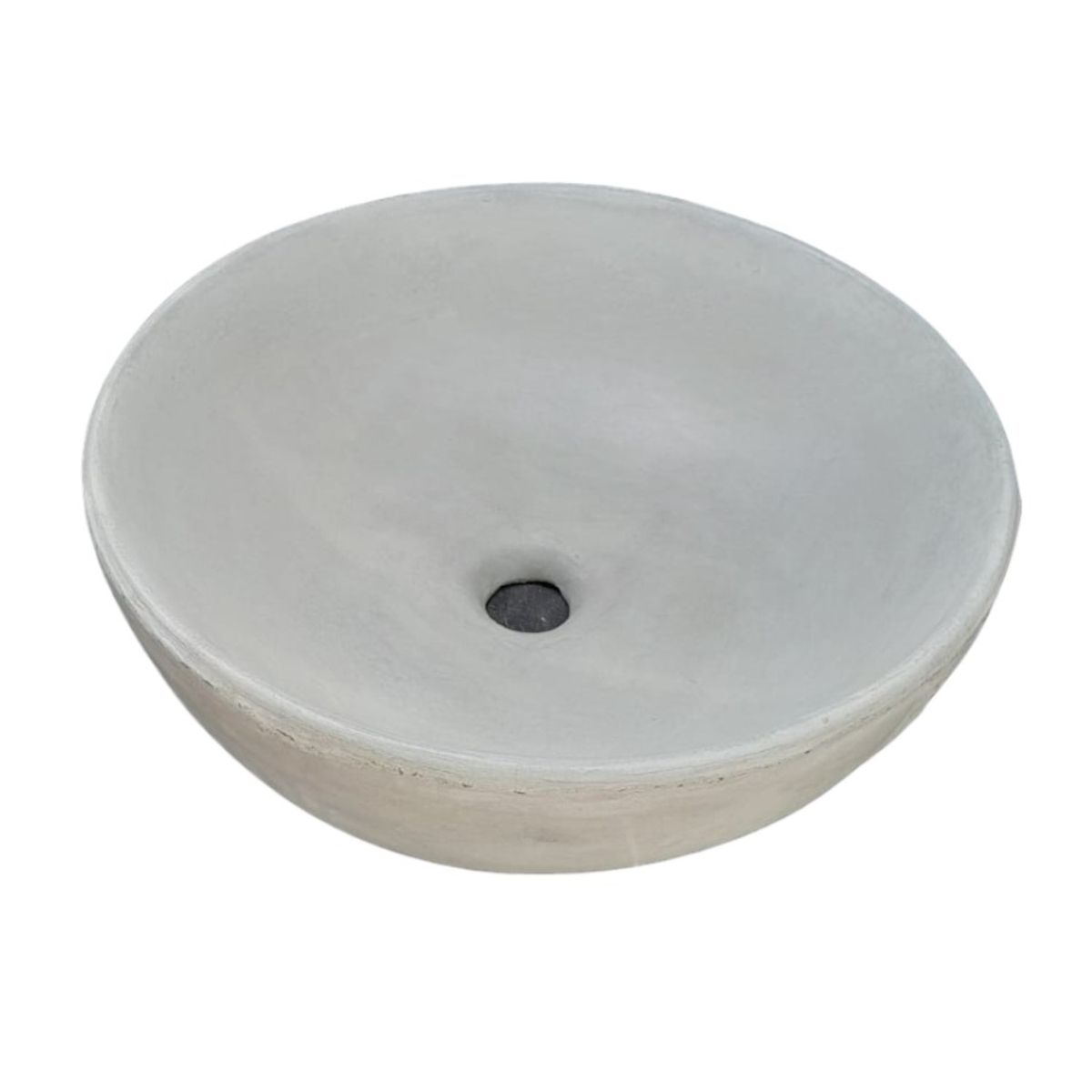 Ivory Round Concave Concrete Bespoke Basin 42 x 42 x 14cm | Shop Today ...