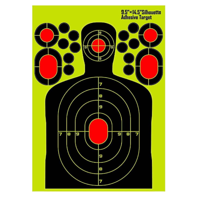Shooting Adhesive Rifle Targets Splatter Reactive Human Paper 10 Pieces ...