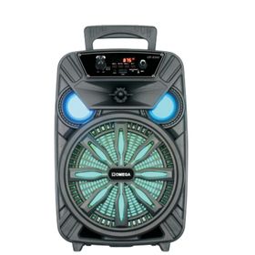 Omega 8" Portable Karaoke Party Speaker Battery-Powered Bluetooth/USB ...