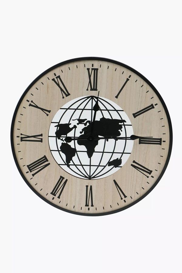 World Map Clock, 60cm | Shop Today. Get it Tomorrow! | takealot.com