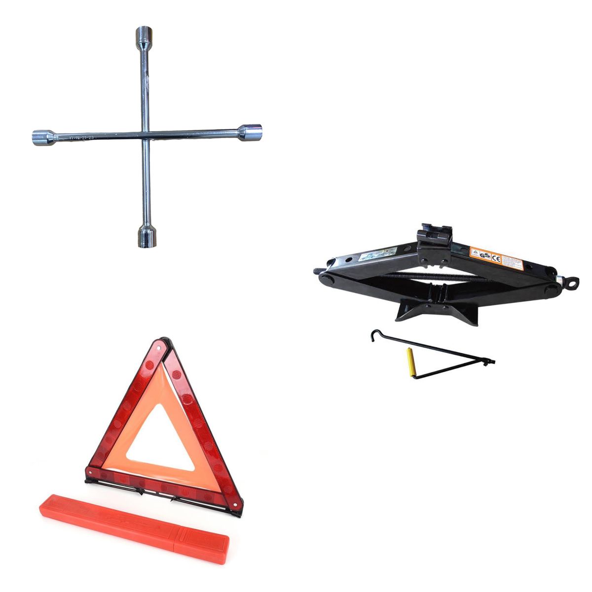 Warning Triangle, Scissor Jack , Wheel Spanner Combo Set | Shop Today ...
