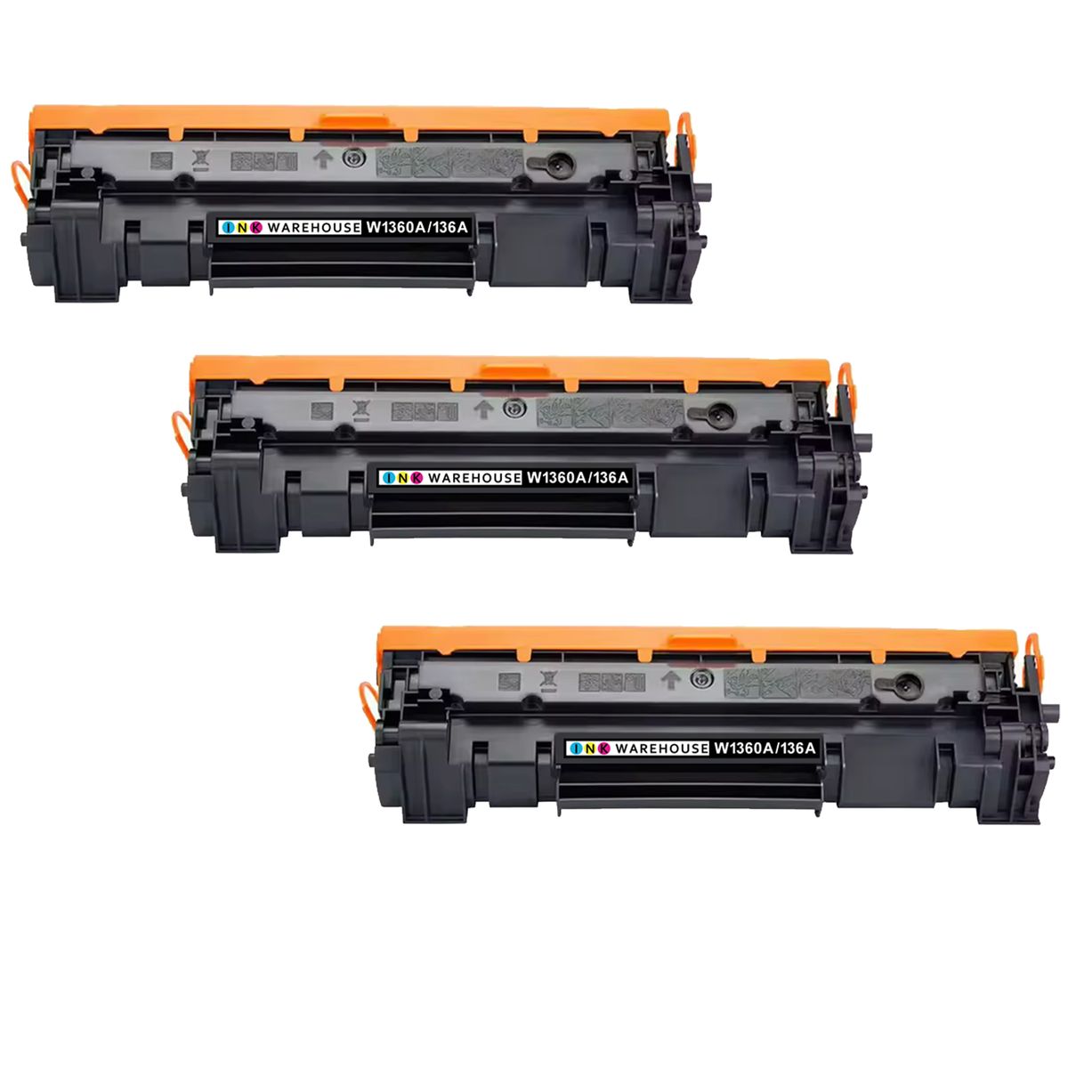 HP 136A / W1360A / 136 Compatible Black Toner Cartridge (Pack of 3 ...