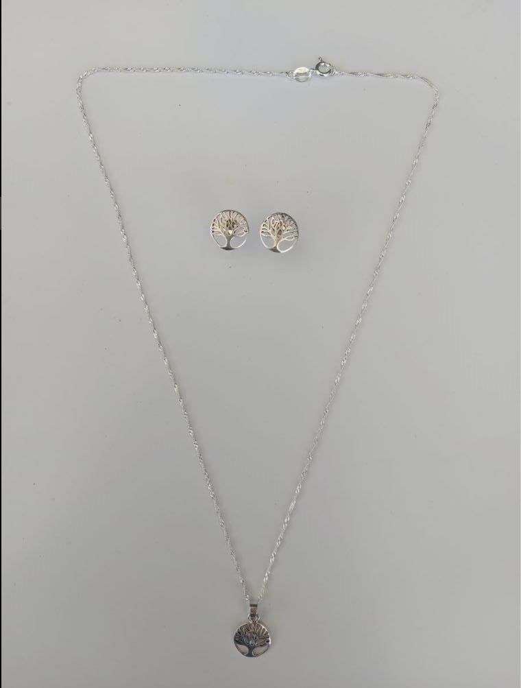 925 Sterling Silver Tree of Life Set | Shop Today. Get it Tomorrow ...