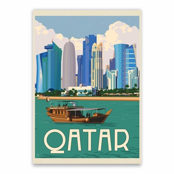 Doha Qatar Poster - A1 | Shop Today. Get it Tomorrow! | takealot.com