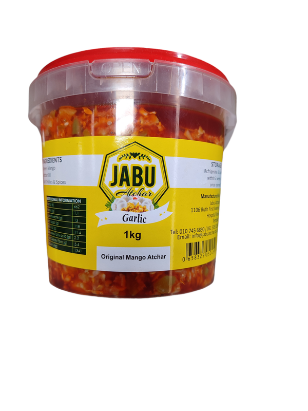 Jabu Atchar - Garlic Flavour Atchar- Pickle Mango Atchar- Fine Cut ...