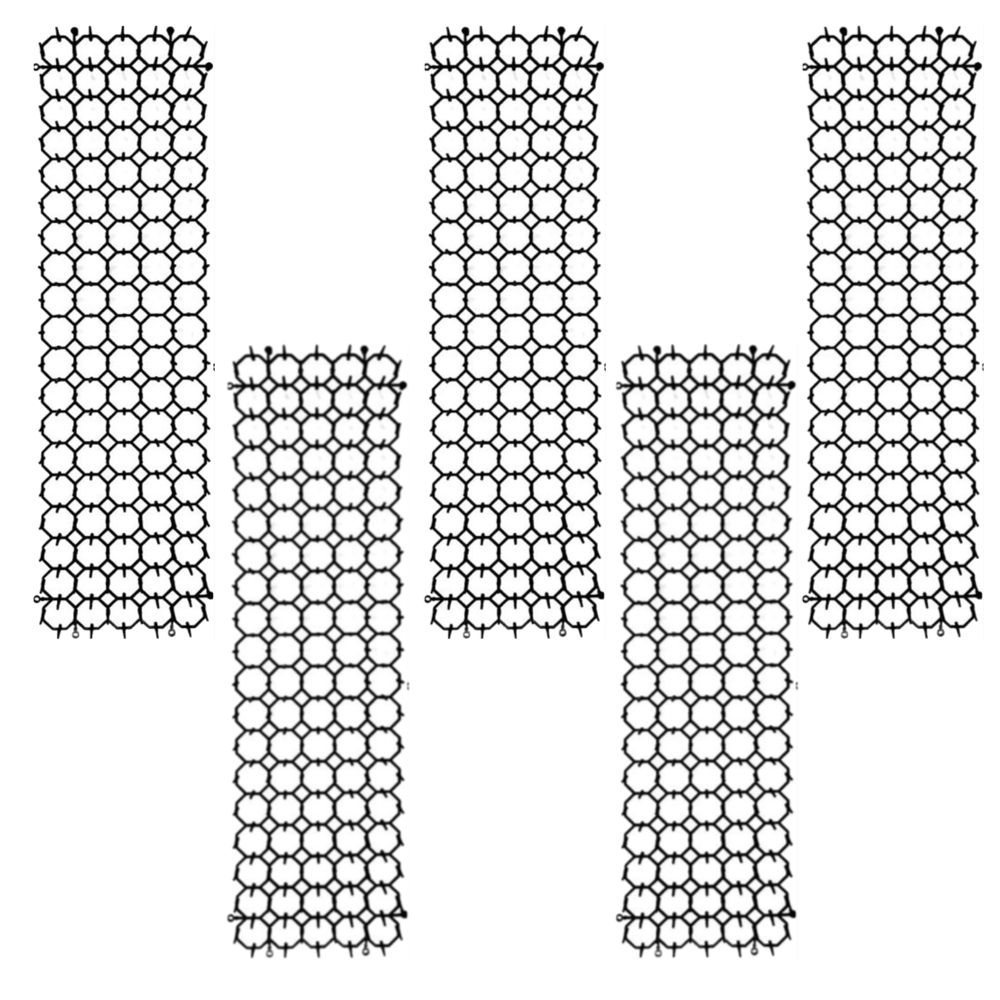 Garden Pest Control Cat Scat Prickle Spike Strip Mats (13x49cm) 5 Set ...