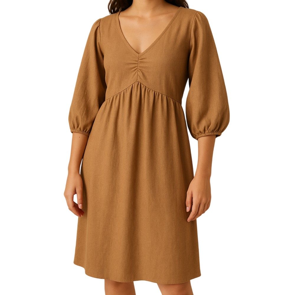 Missy Missi Ladies Midi Dress Tie Up V Neck Plus Size | Shop Today. Get ...