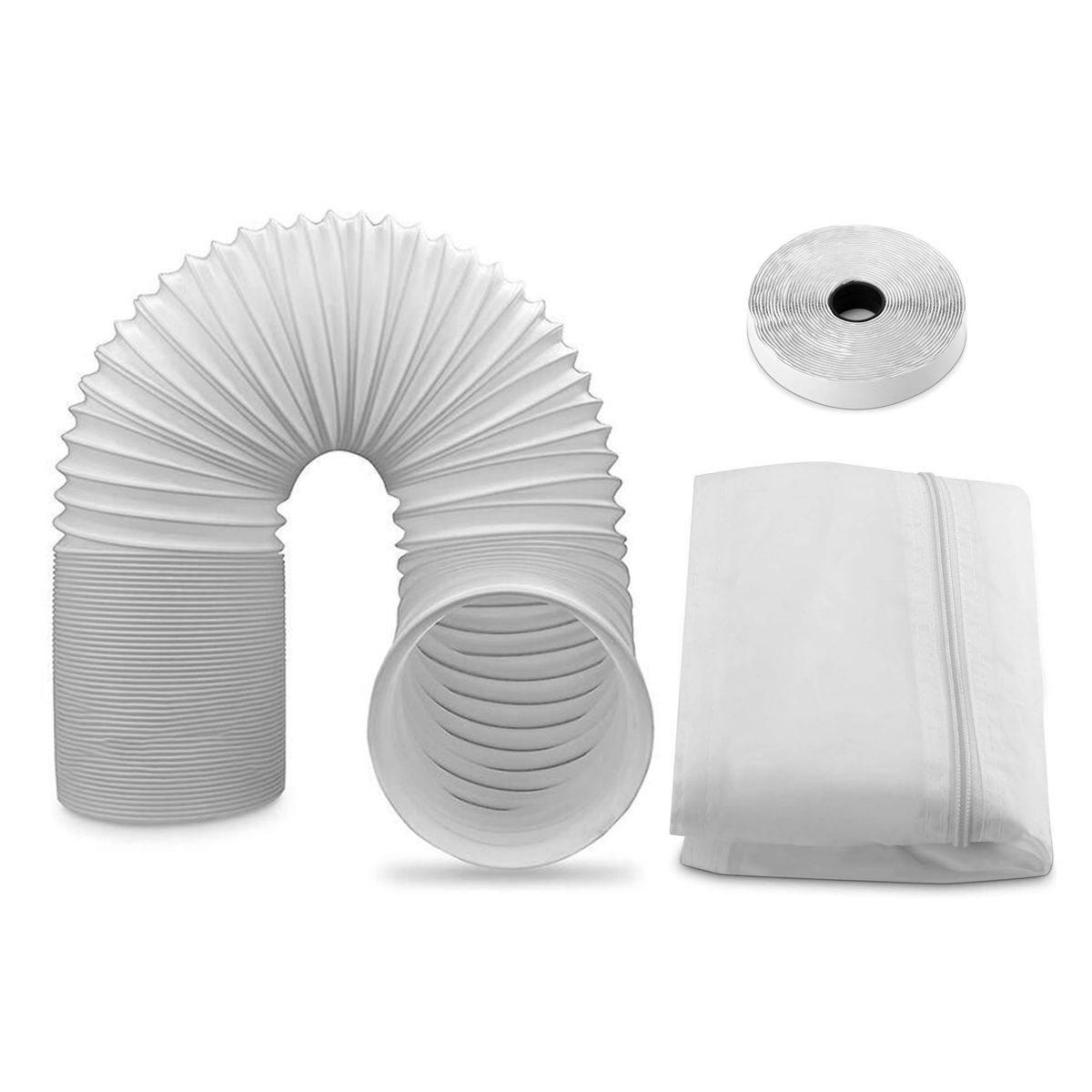 Portable 200CM Length Air conditioner Exhaust Pipe & Window Seal Kit ...
