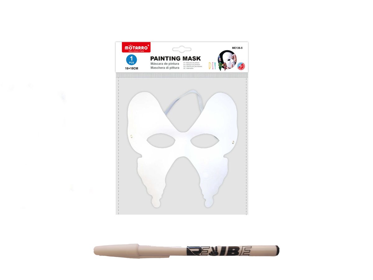 DIY White Half Face Painting Masks Added ReVibe Pen | Shop Today. Get ...