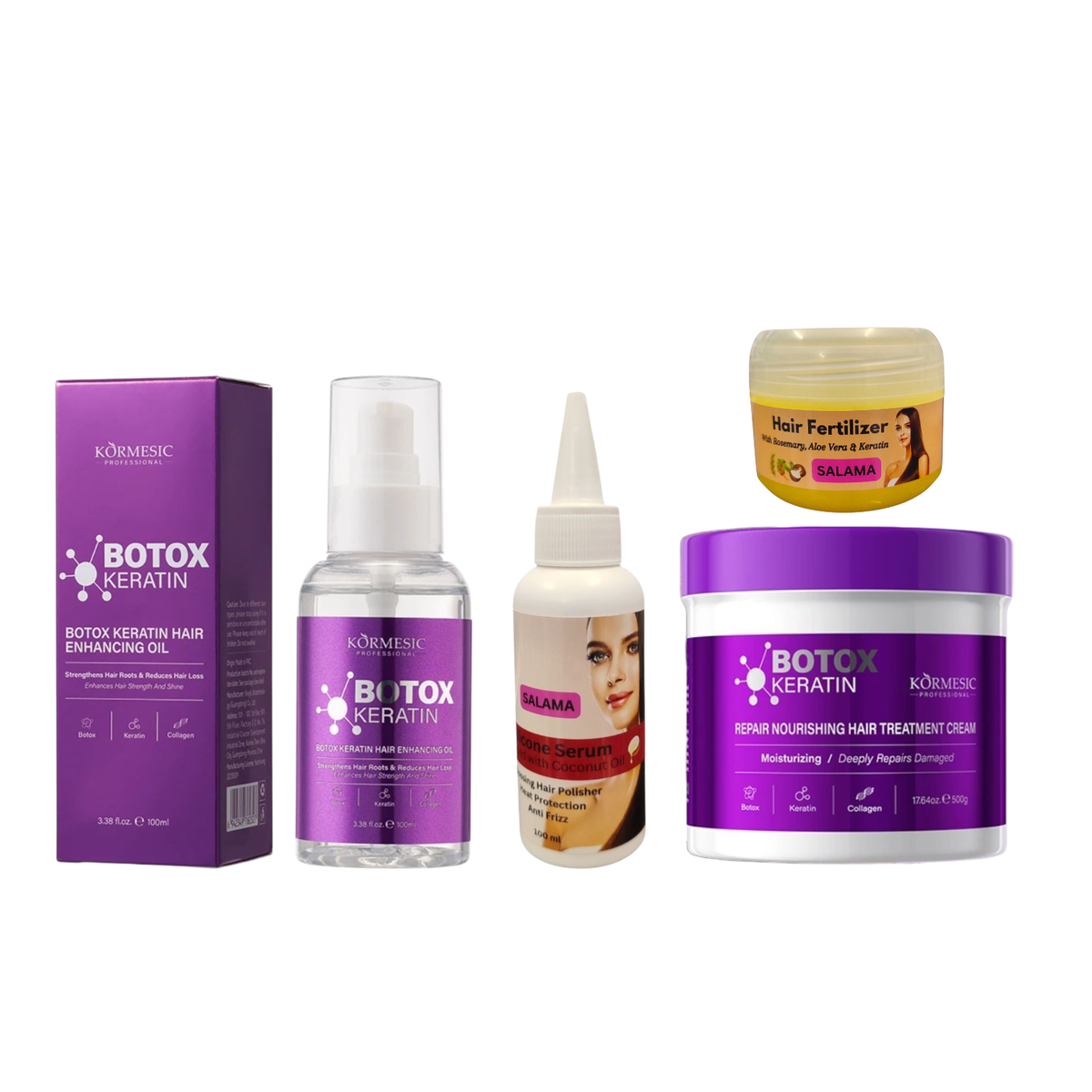 Botox Keratin Hair Oil, Repair Nourishing Cream, Silicone & Fertilizer ...