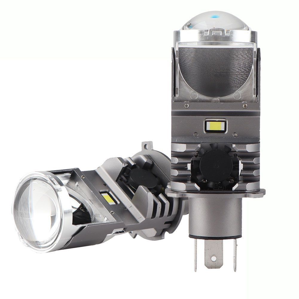 Headlight LED Globes H4 with Projector Lens - Set of 2 | Shop Today ...