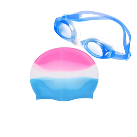 Swim Cap and Swim Goggles Kids Set - For Toddler Kids Girls Boys Youth ...