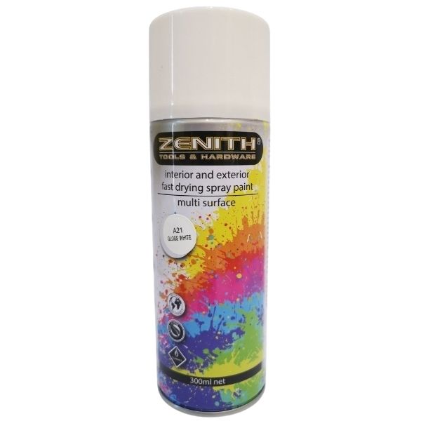Zenith - Spray Paint - 300ml (Gloss White - A21) | Shop Today. Get it ...