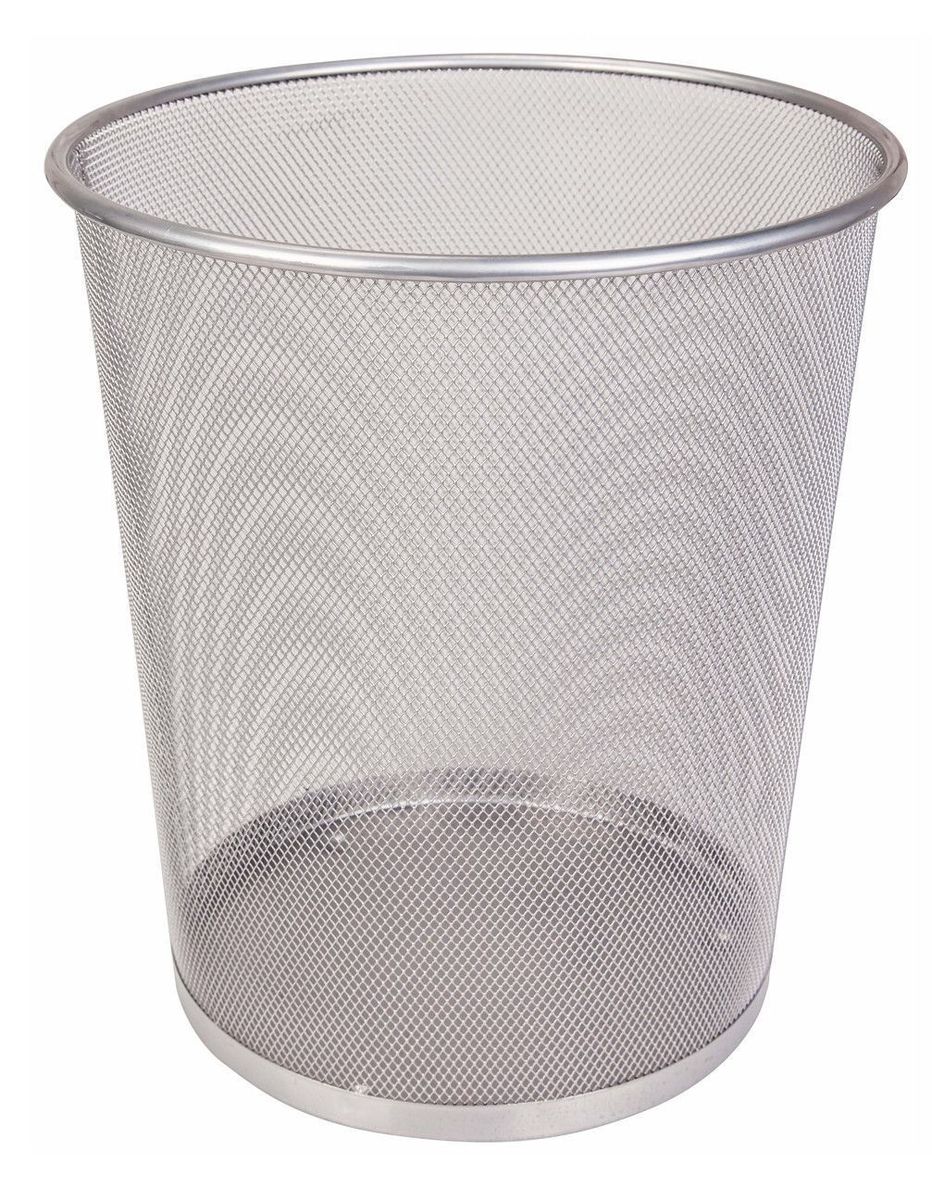 Wire Mesh Dustbin Round - Silver (15L) | Shop Today. Get it Tomorrow ...