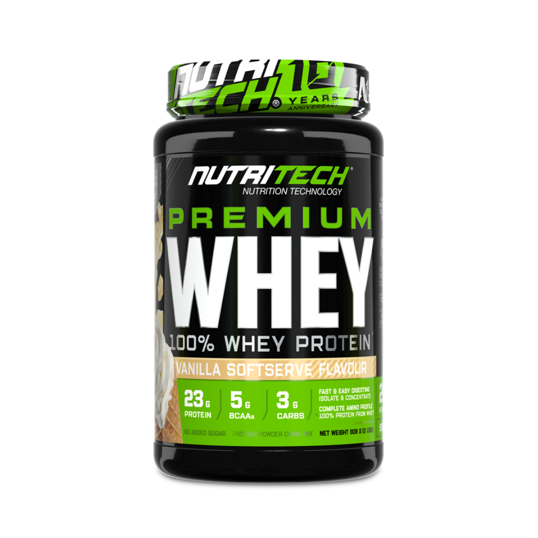 Nutritech Premium Whey 100% Whey Protein Vanilla Soft Serve - 2lb ...