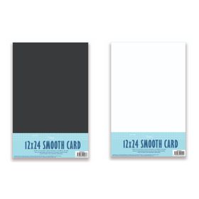 Couture Creations 12x24 Cardstock Black (10 Sheets) + White (10 Sheets ...