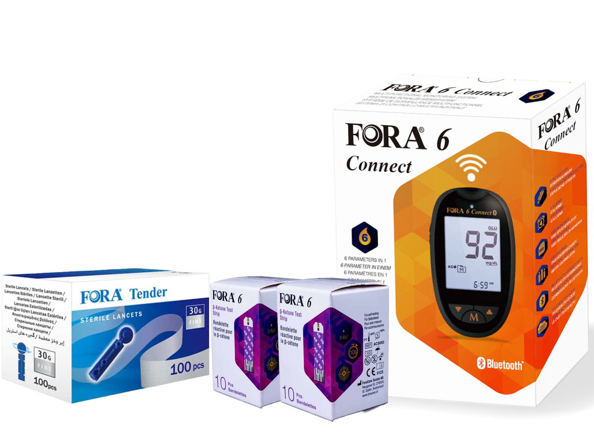 FORA 6 | Beta-Ketone Blood Testing Monitor w/ Starter Pack | Shop Today ...