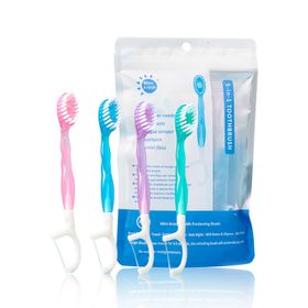 Disposable Mini Toothbrushes with Floss Pick - 26 Piece | Shop Today ...