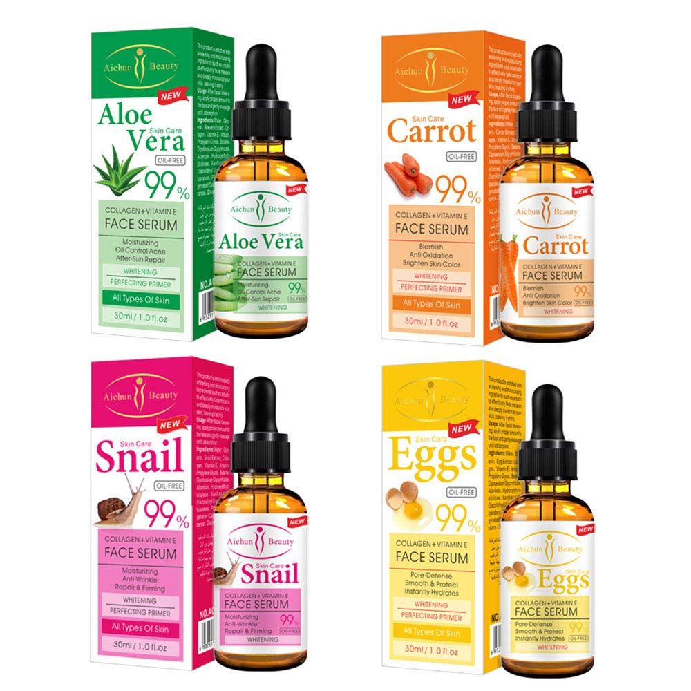 Beauty Face Serum Combo Set (Carrot, Snail, Egg and Aloe Vera) | Shop ...