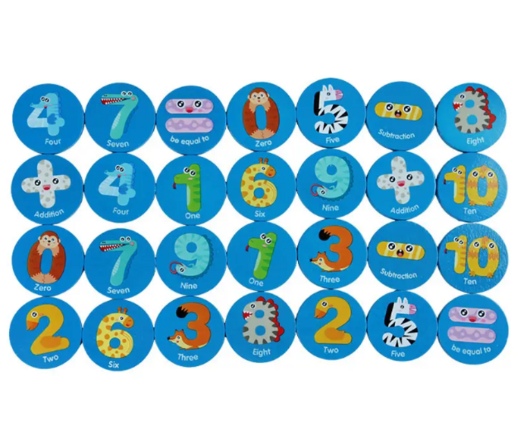 Wooden Number Learning Chips | Shop Today. Get it Tomorrow! | takealot.com