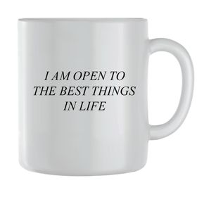 Open Coffee Mugs for Men Women with Motivational Graphic Saying Cup ...