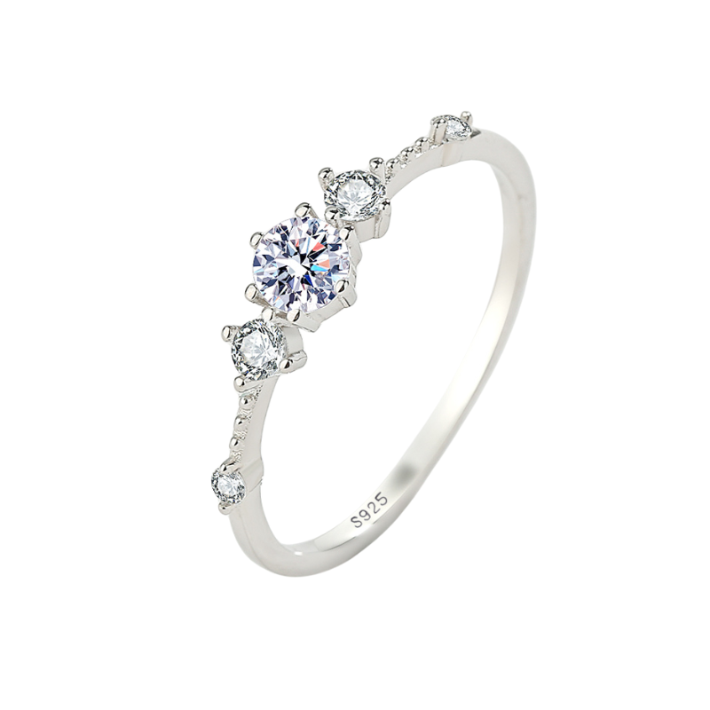 Dazzling Crystal Cluster Silver Ring | Shop Today. Get it Tomorrow ...