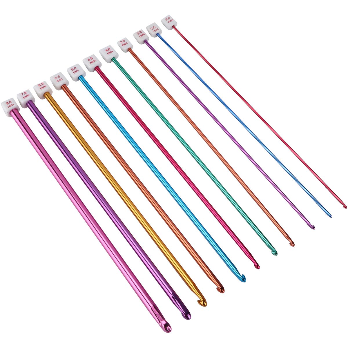 Aluminium Crochet Hooks Set 2-8mm Beginners | Shop Today. Get it ...