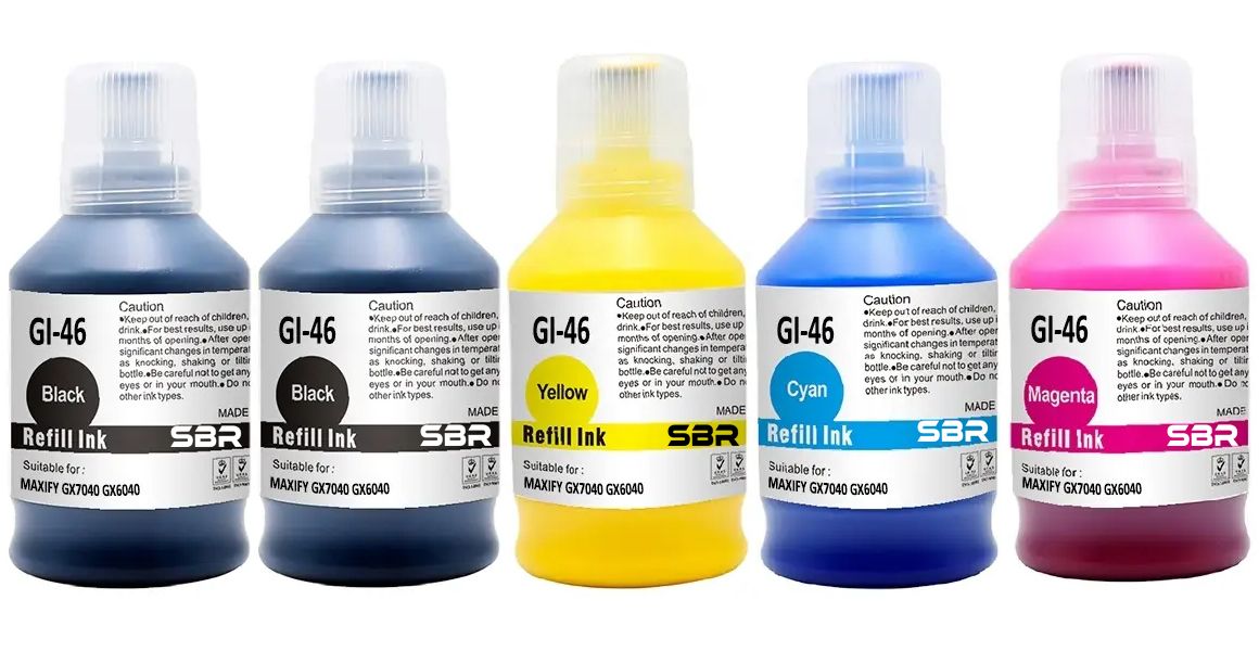 SBR Canon GI-46 Compatible inks - Multipack with extra Black | Shop ...